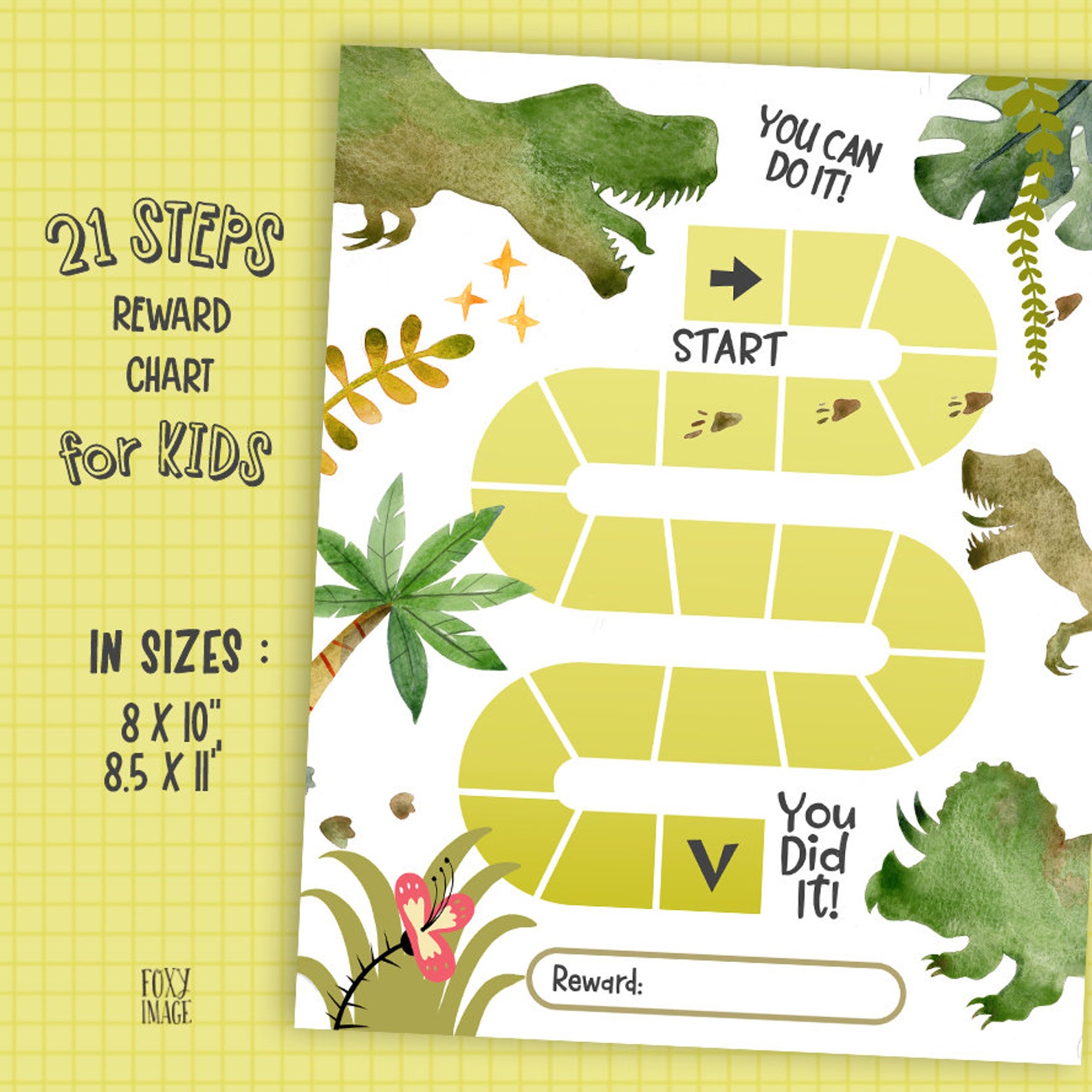 Printable Dinosaur Reward Chart, Dinosaur Behavior Chart, Toddler ...