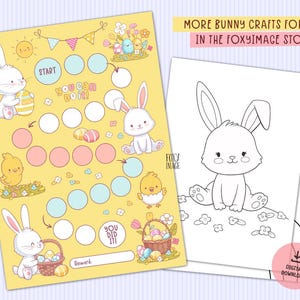 Bunny Cut and Glue Worksheets, Rabbit Cut and Glue Preschool Printables ...