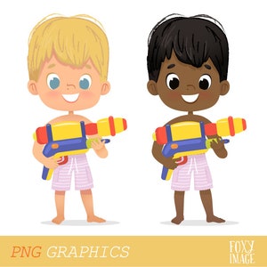 Pool Party Boys Happy Birthday Boys Pool Party Clipart Swim - Etsy