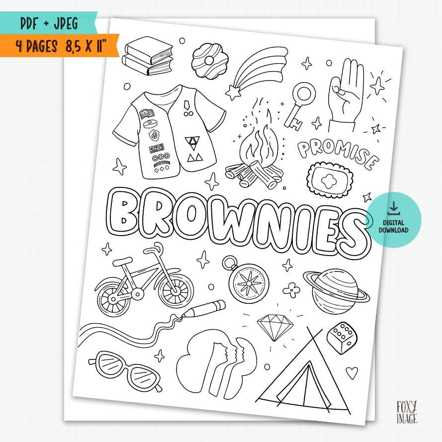 Printable Brownies Activity Kit – Engaging Troop Meeting Resource ...