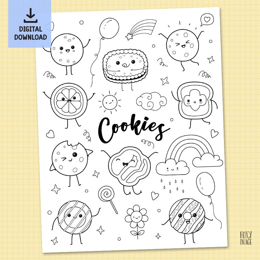 Girl Scout Cookie Coloring Pages 2024