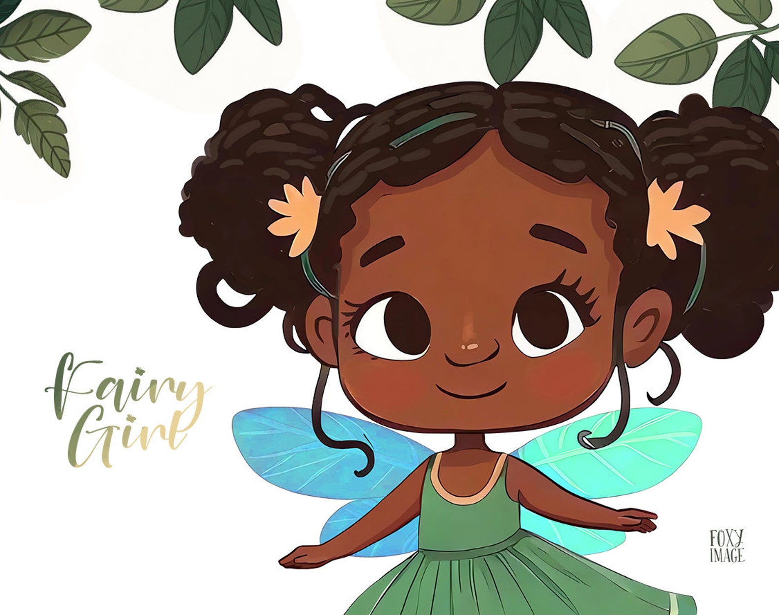 Fairy Girl Black Girl Fairy PNG Little Fairy Clipart Fairy - Etsy
