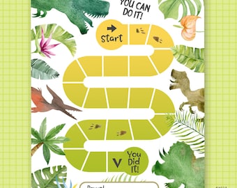 Printable Dinosaur Reward Chart Dinosaur Kids Behavior Chart Instant ...