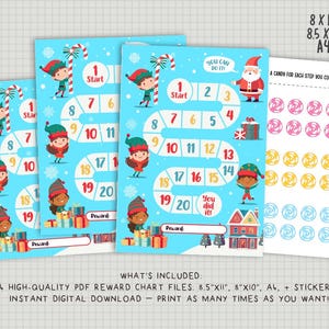 Printable Christmas Potty Training Chart – Elf-themed Reward Tracker ...
