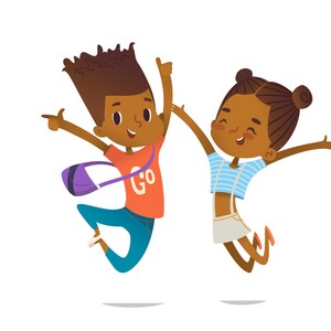 Happy Kids Joyously Jump. PNG Clipart African American Kids - Etsy Canada