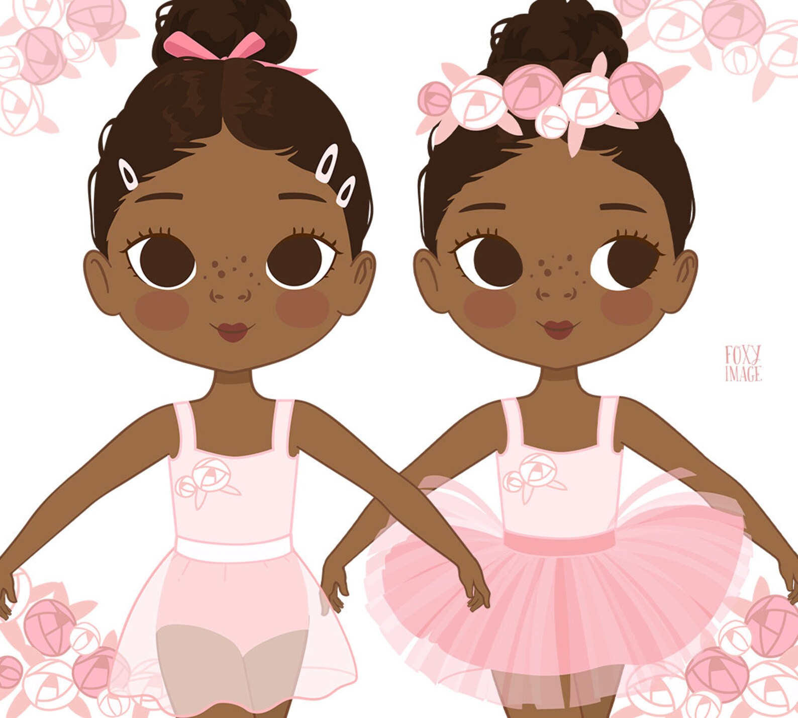 Ballerina Clipart, Little Ballerina, African-american Girl, Ballerina ...