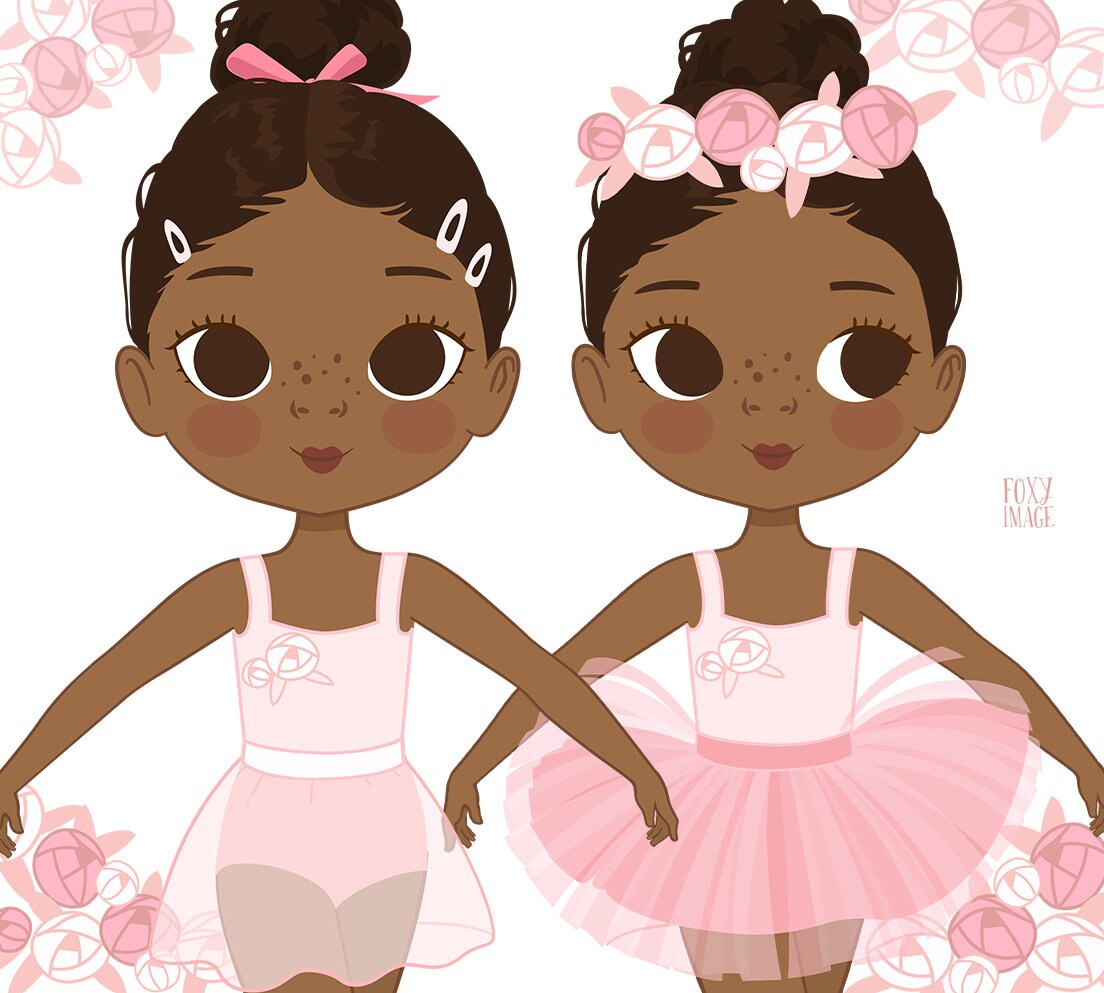 Ballerina Clipart, Little Ballerina, African-american Girl, Ballerina ...