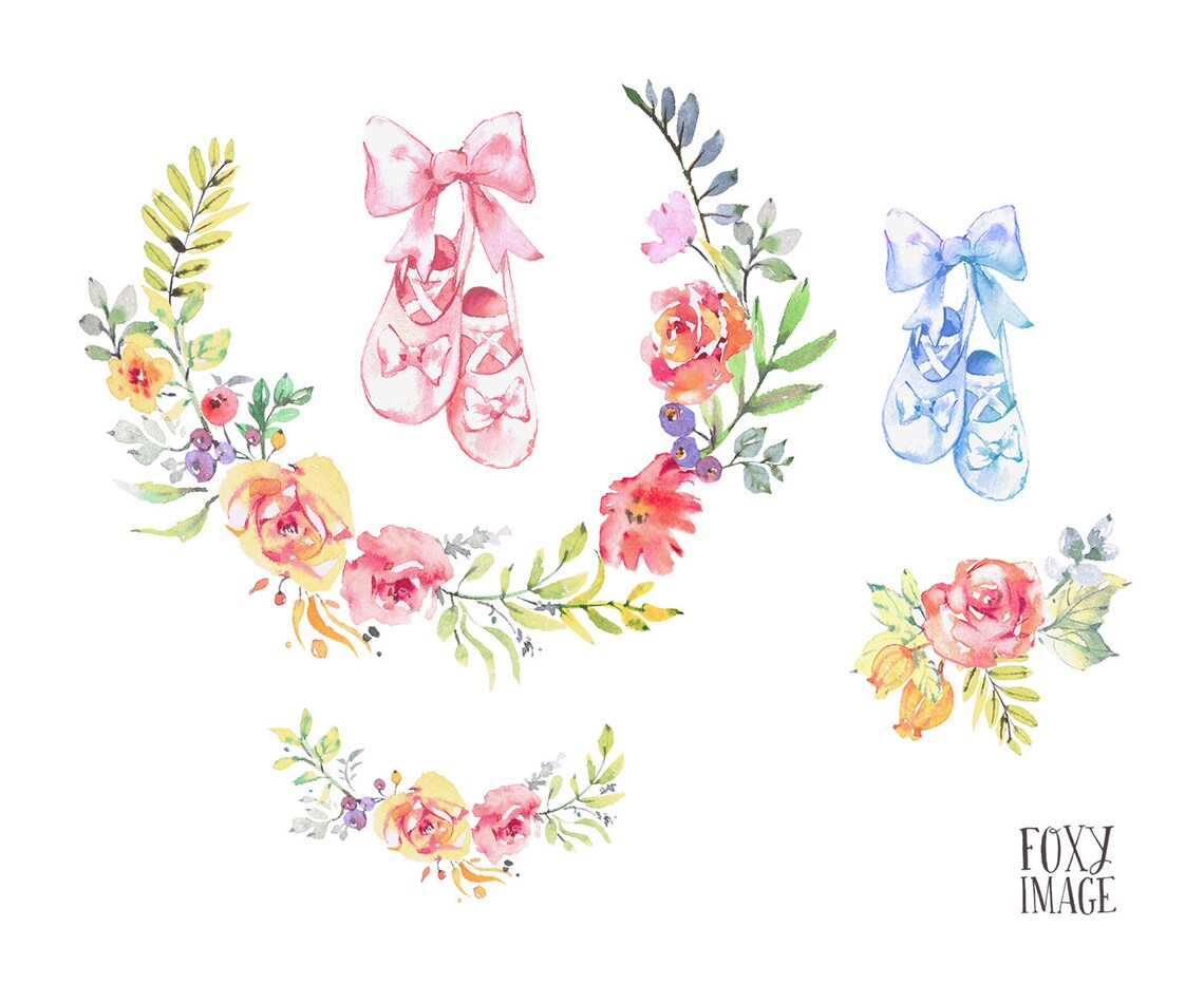 Ballerina Clipart Watercolor Ballerinas Girls PNG Clipart - Etsy