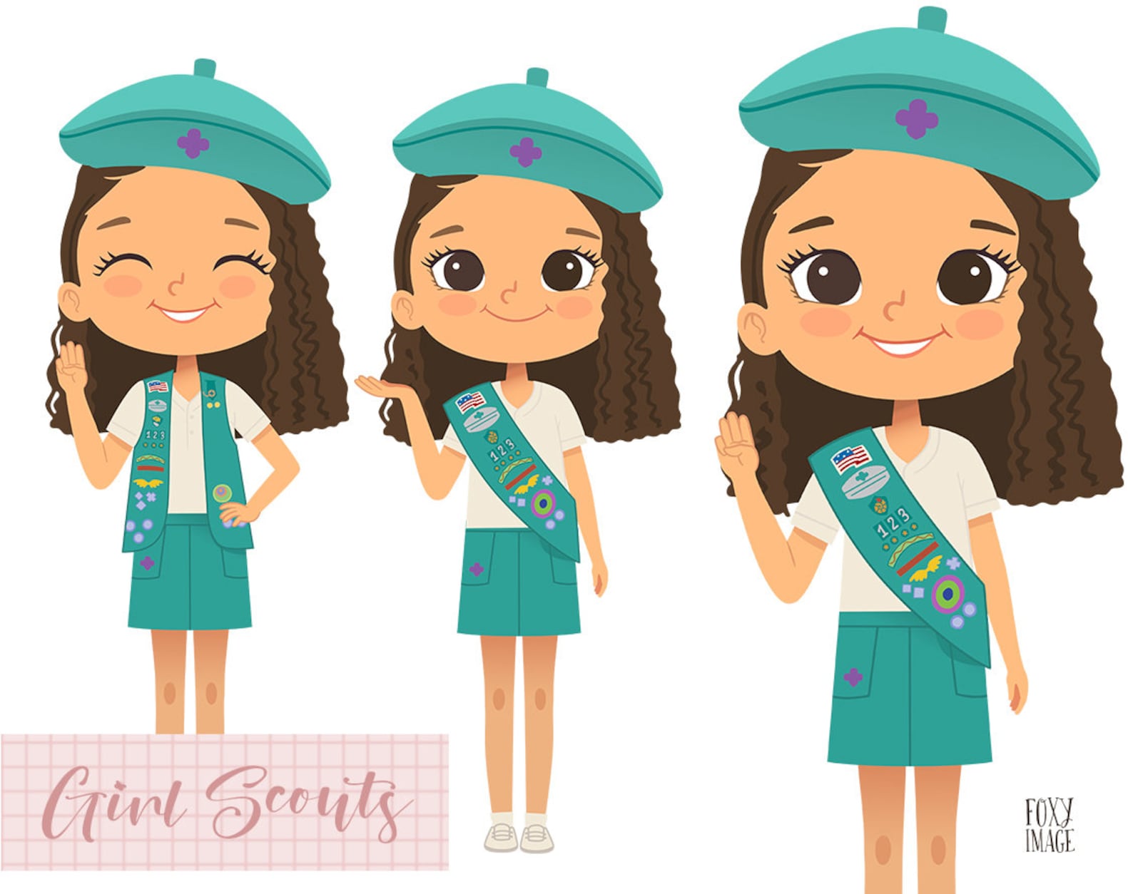 Junior Girl Scouts, Junior Girl Scout Clip Art, Girl Scout Clipart ...