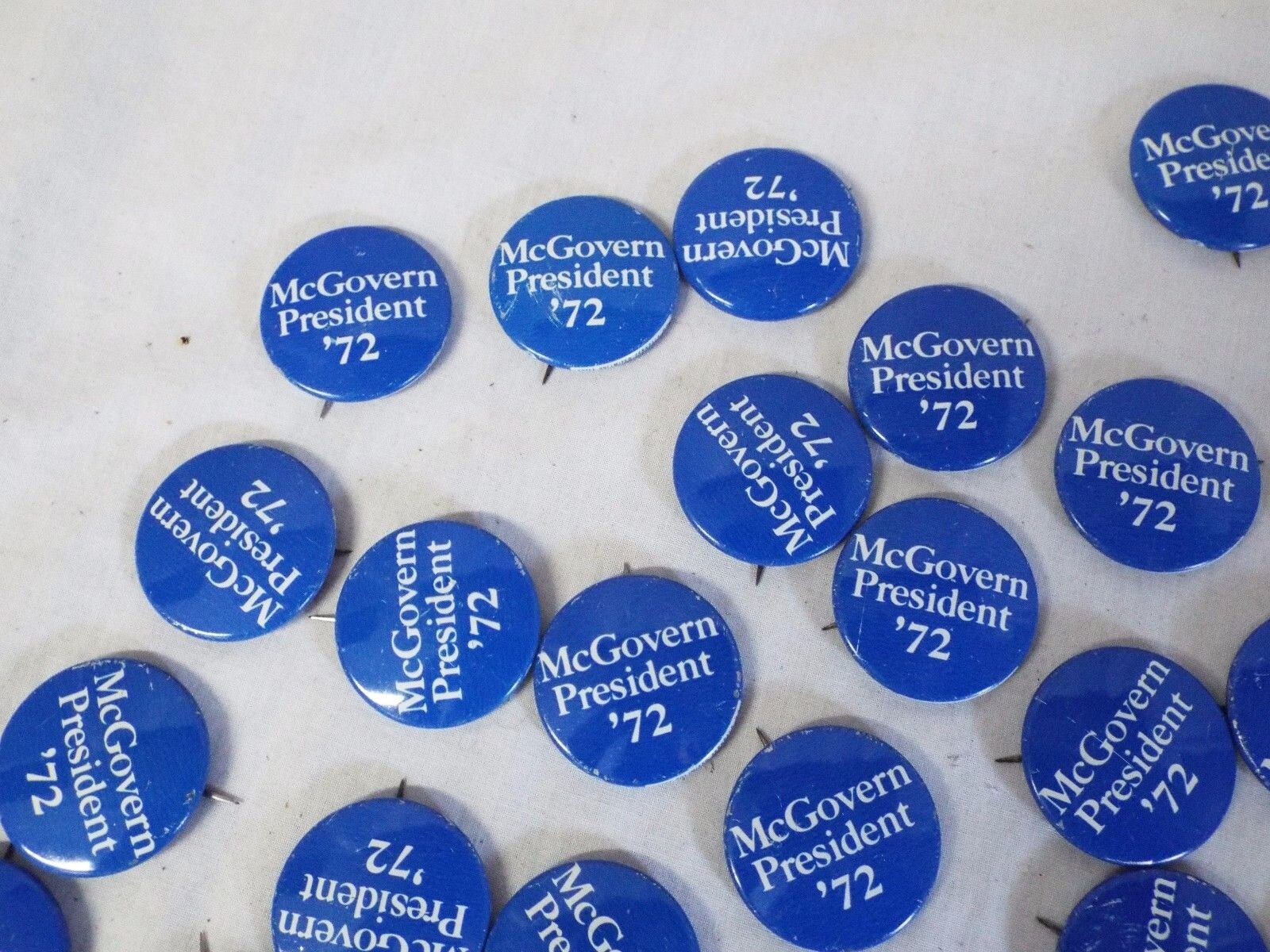 42 Vintage 1972 "mcgovern President" George Mcgovern Election Pinback ...