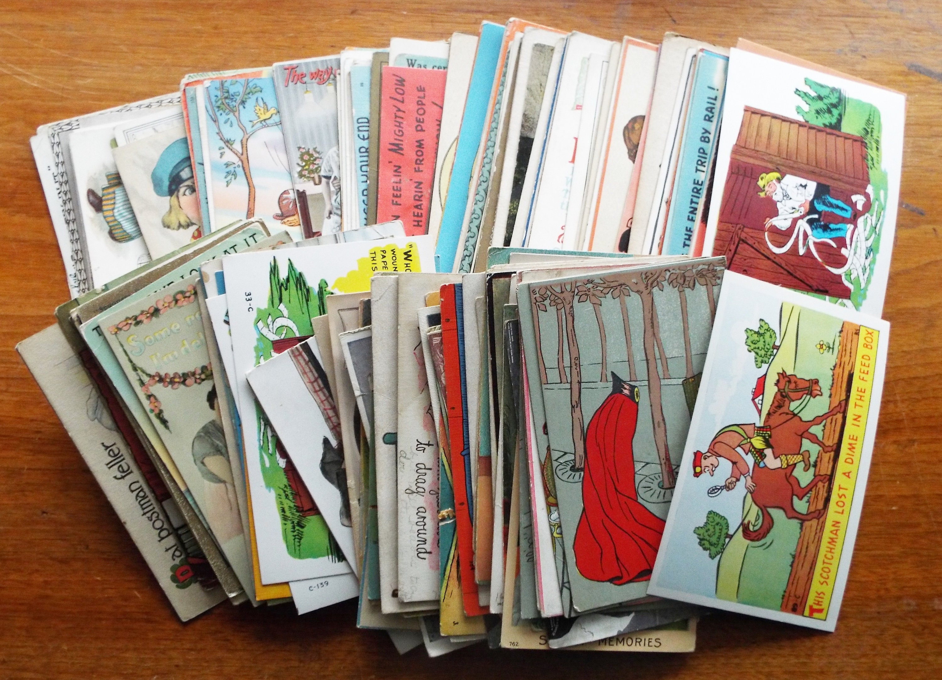 Lot of 199 Old Antique COMEDY POSTCARDS Comical Jokes Satire - Etsy