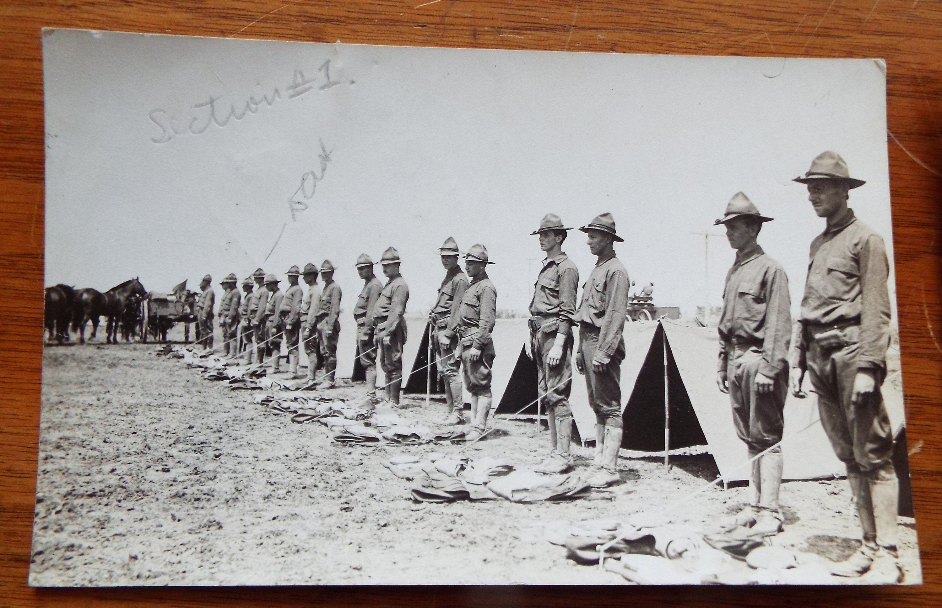 Lot of 7 Antique Military Postcards WWII WWI Fort Custer Real Photo ...