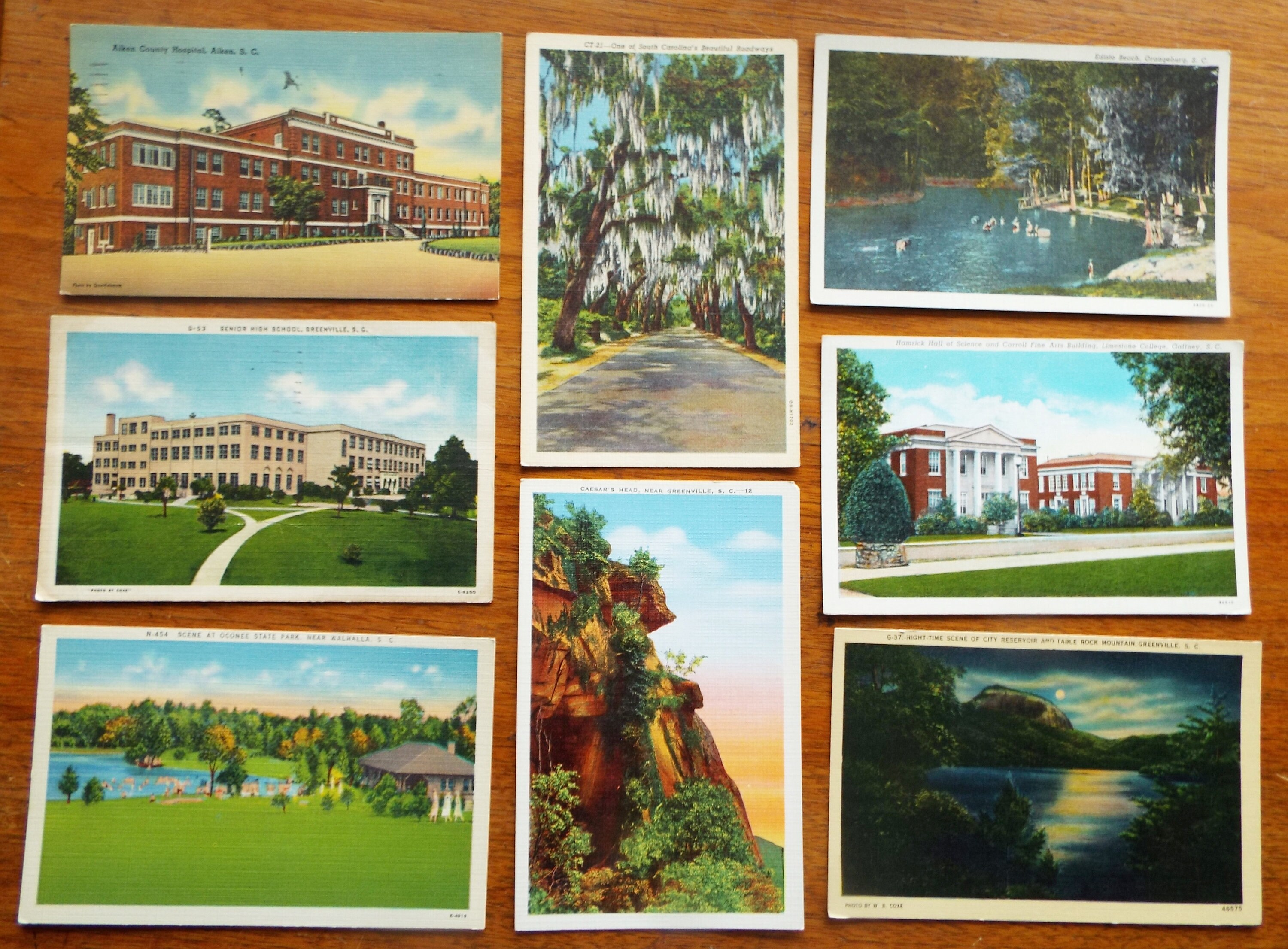 Lot of 117 Old Antique Assorted SOUTH CAROLINA POSTCARDS Military ...