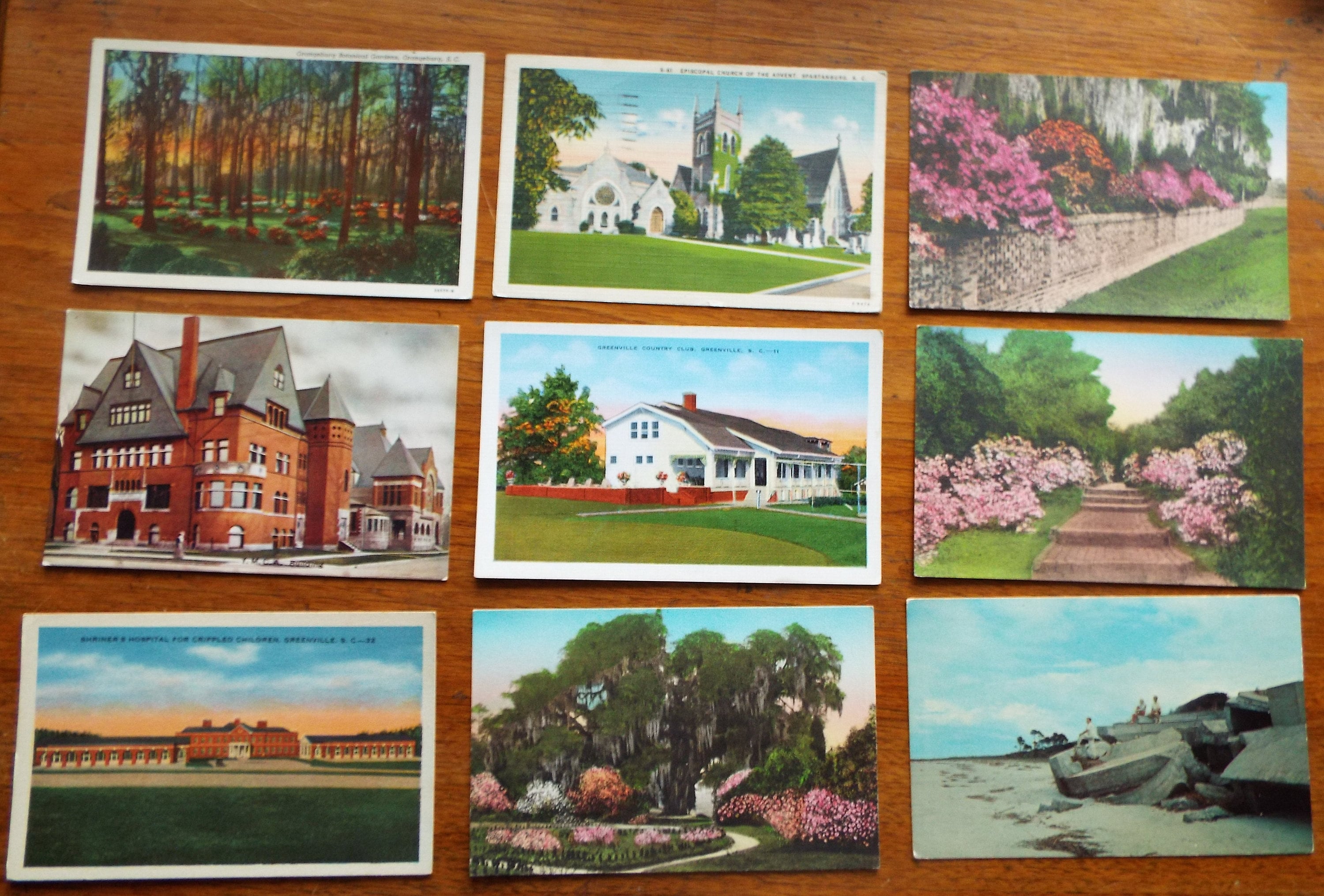 Lot of 117 Old Antique Assorted SOUTH CAROLINA POSTCARDS Military ...