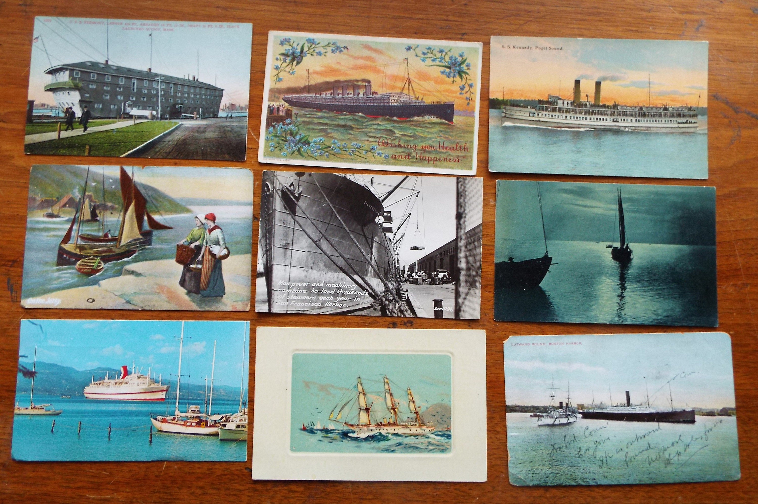 Lot of 139 Old Antique Assorted BOATS & SHIPS POSTCARDS Steamships - Etsy