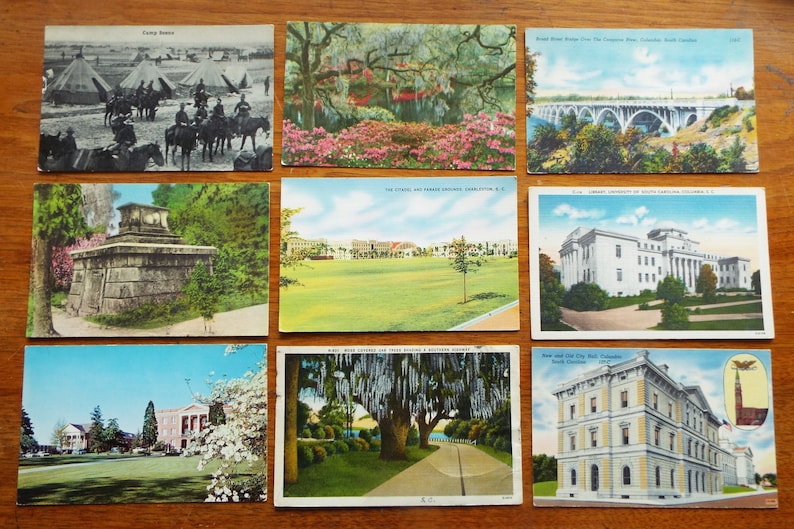 Lot of 117 Old Antique Assorted SOUTH CAROLINA POSTCARDS - Etsy