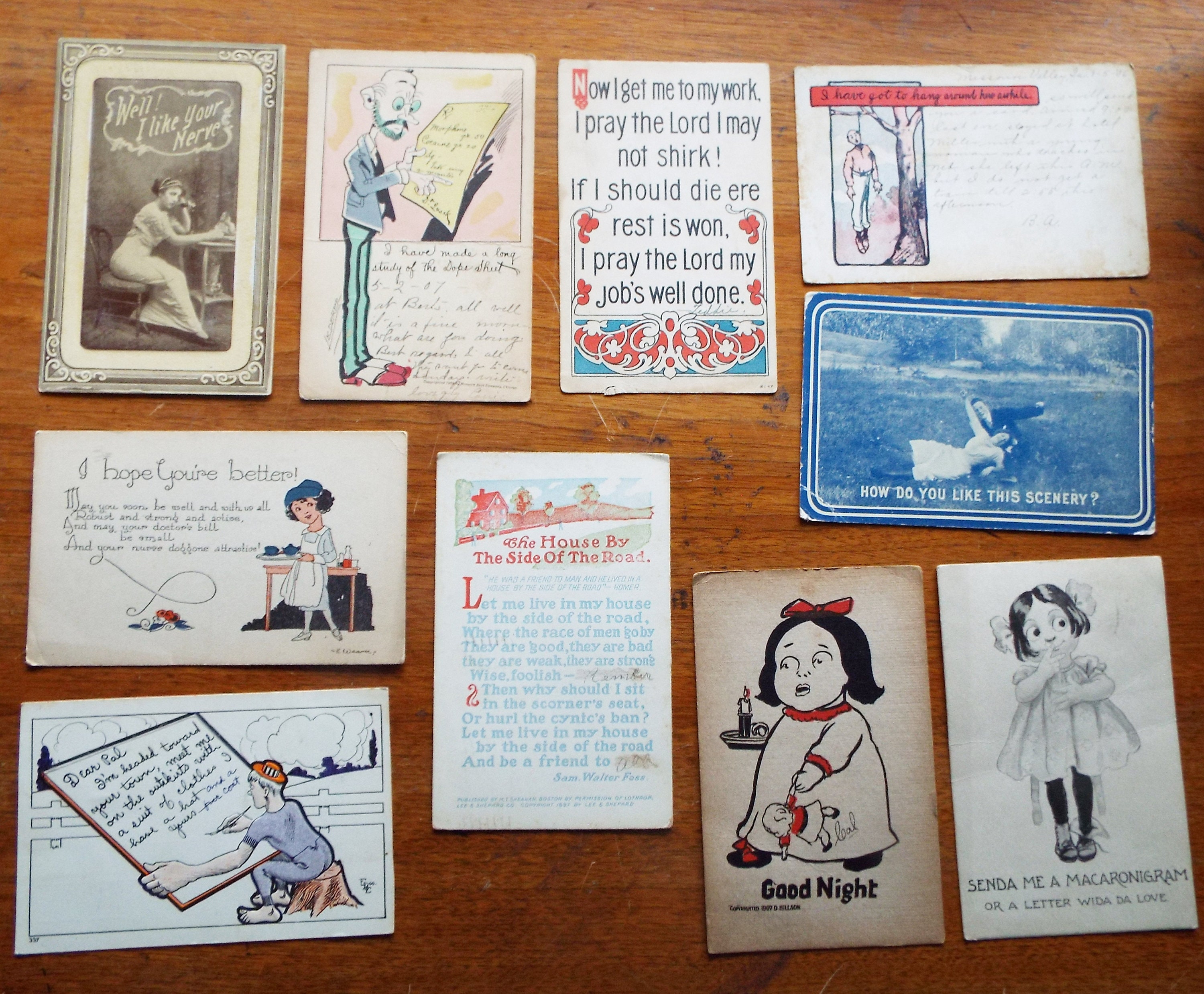 Lot of 199 Old Antique COMEDY POSTCARDS Comical Jokes Satire - Etsy
