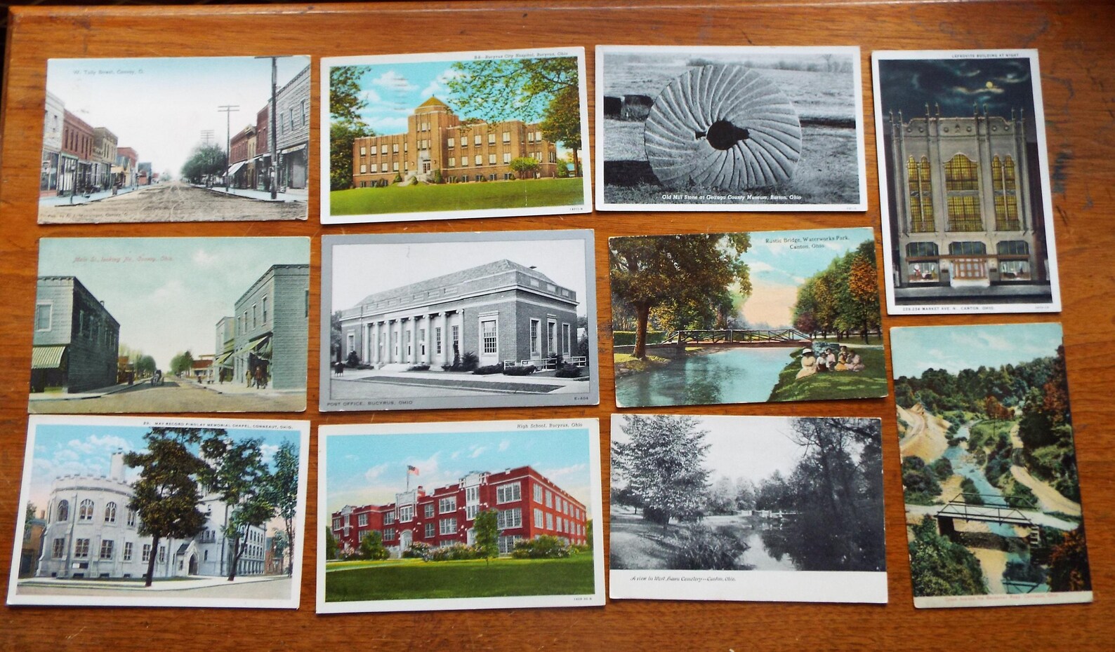 HUGE Lot of 344 Old Antique Assorted OHIO POSTCARDS Findlay Dayton ...