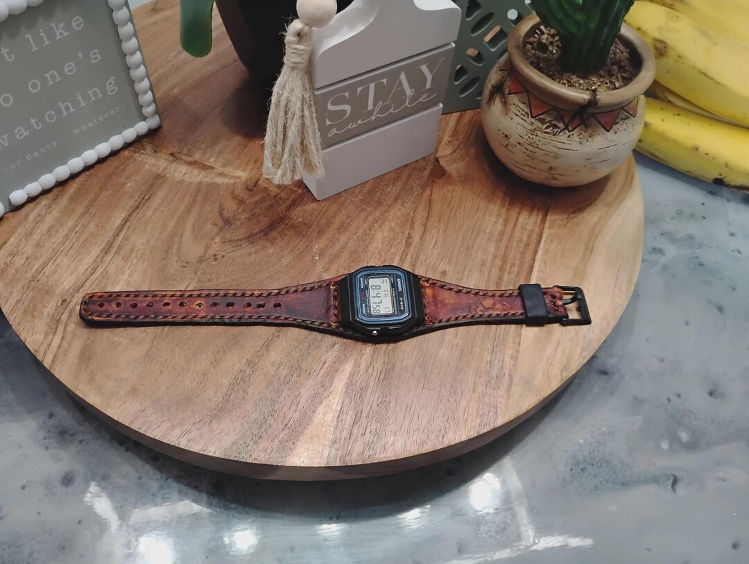 Casio Watch Strap Pattern — DXF & PDF Template (precision Replacement ...