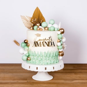 Graduation Cake Topper, Personalized Cake Topper for Graduation, Grad ...