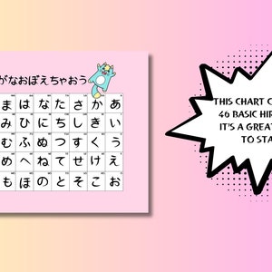 Hiragana Chart Printable, Learning Hiragana, Printable Hiragana Poster ...