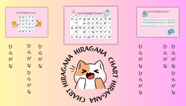 Hiragana Chart Printable, Learning Hiragana, Printable Hiragana Poster ...