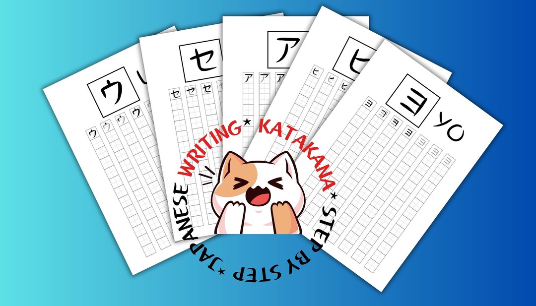 Katakana for Beginners, Printable Step-by-step Worksheets for Japanese ...