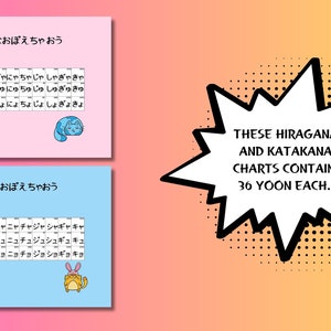 Hiragana and Katakana Bundle, Educational Poster, Japanese Alphabet ...