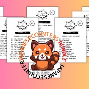 Japanese Counters for Beginners Bundle, Easy Grammar With Hiragana and ...