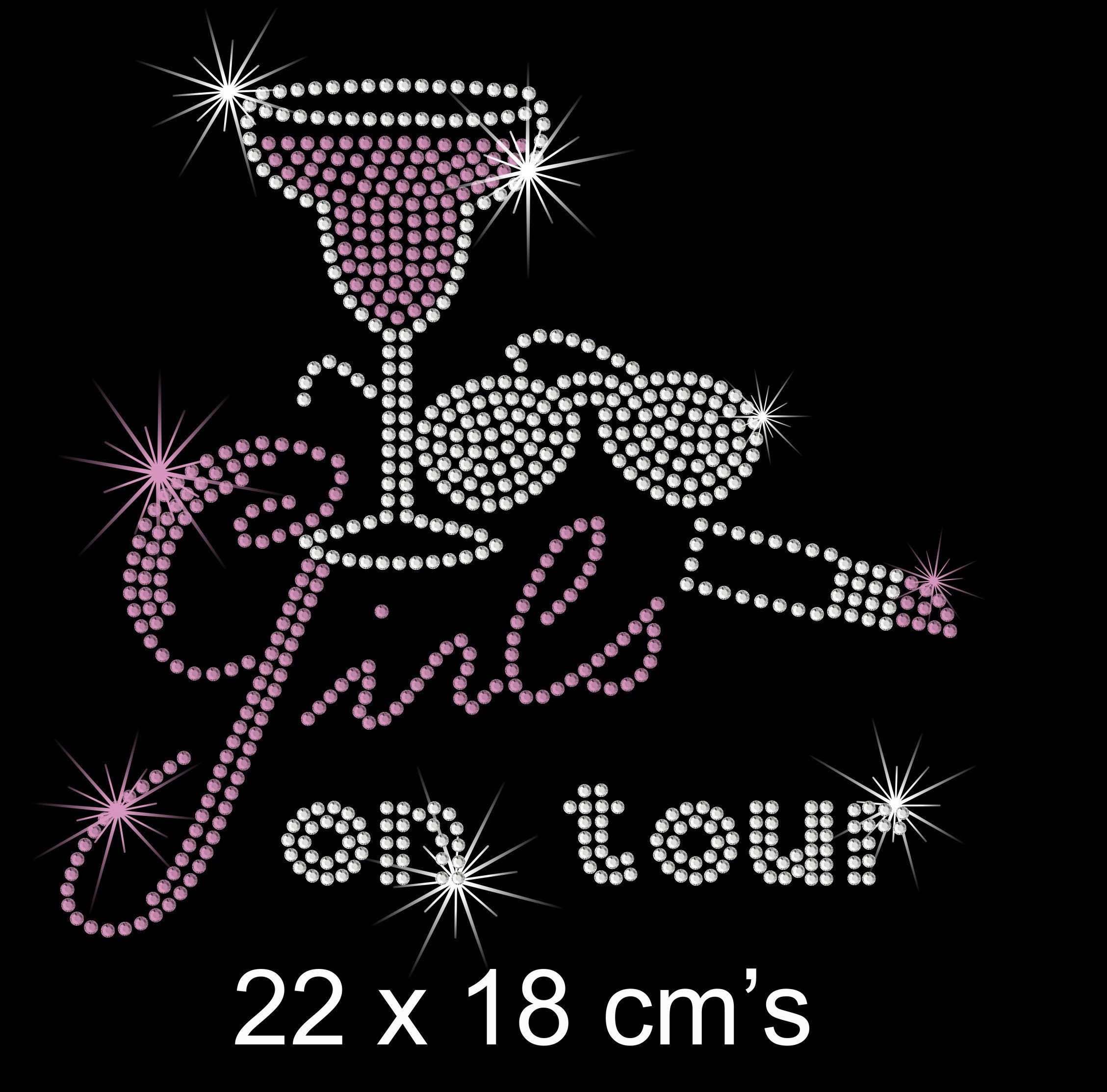 Birthday Entourage Rhinestone Iron On Transfer Hen Night Etsy