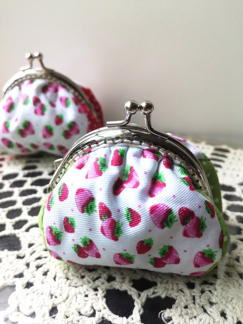 Cute Strawberry Clasp Coin Purse - Etsy