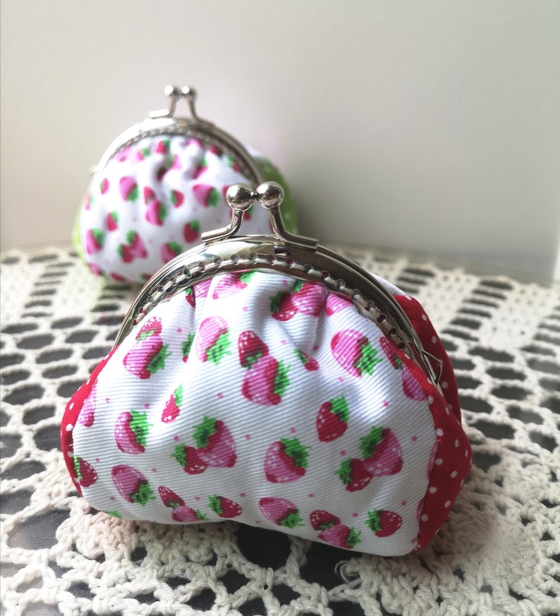 Cute Strawberry Clasp Coin Purse - Etsy