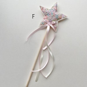Liberty Fabric Number Wand, Birthday Wand, Wishing Wand, Fairy Wand ...