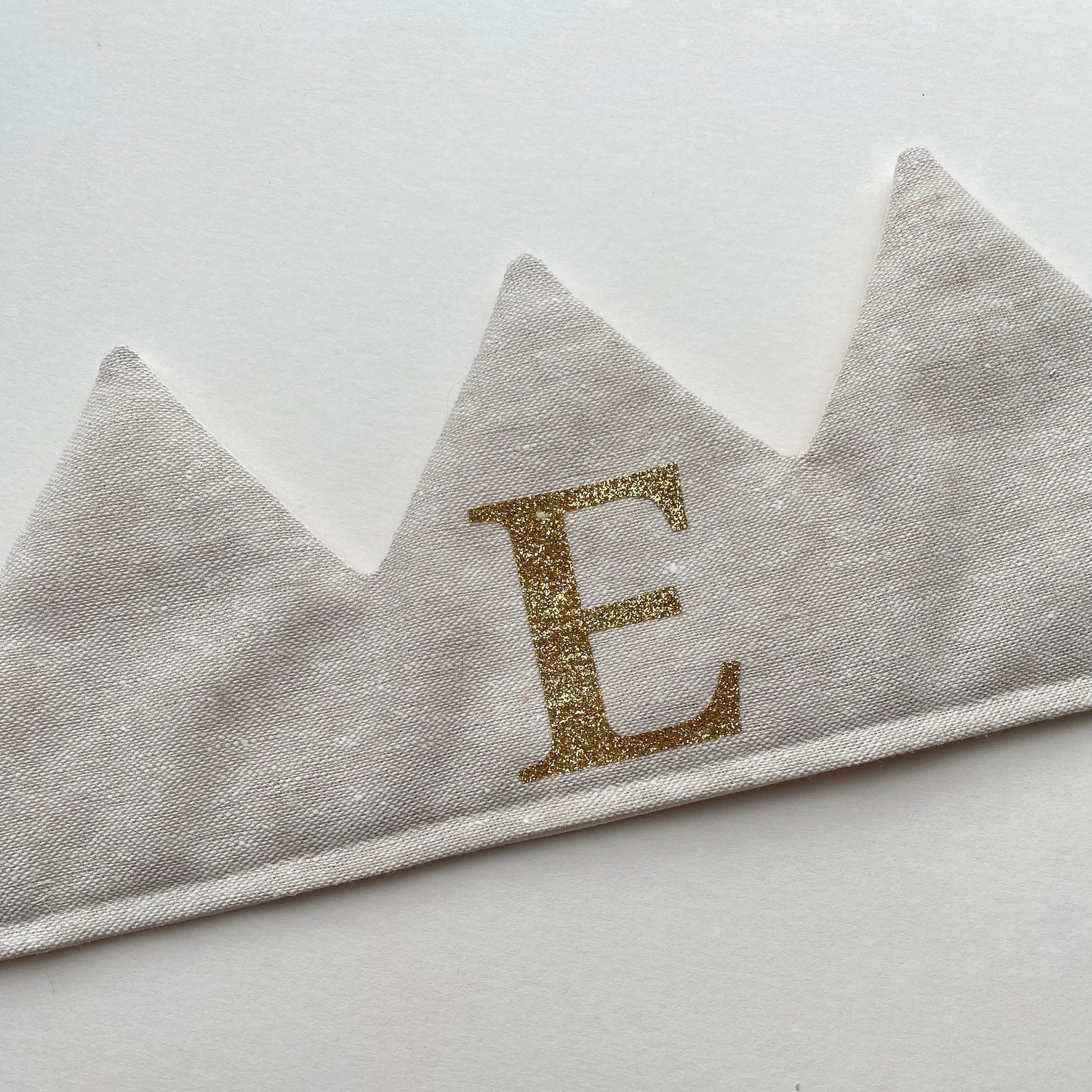 Linen Fabric Crown, Adjustable Crown, Birthday Crown, Birthday ...