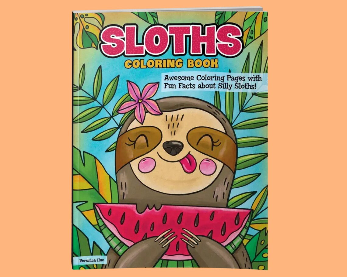 Coloring Book: Sloths Sloth Gifts Awesome Coloring Pages - Etsy