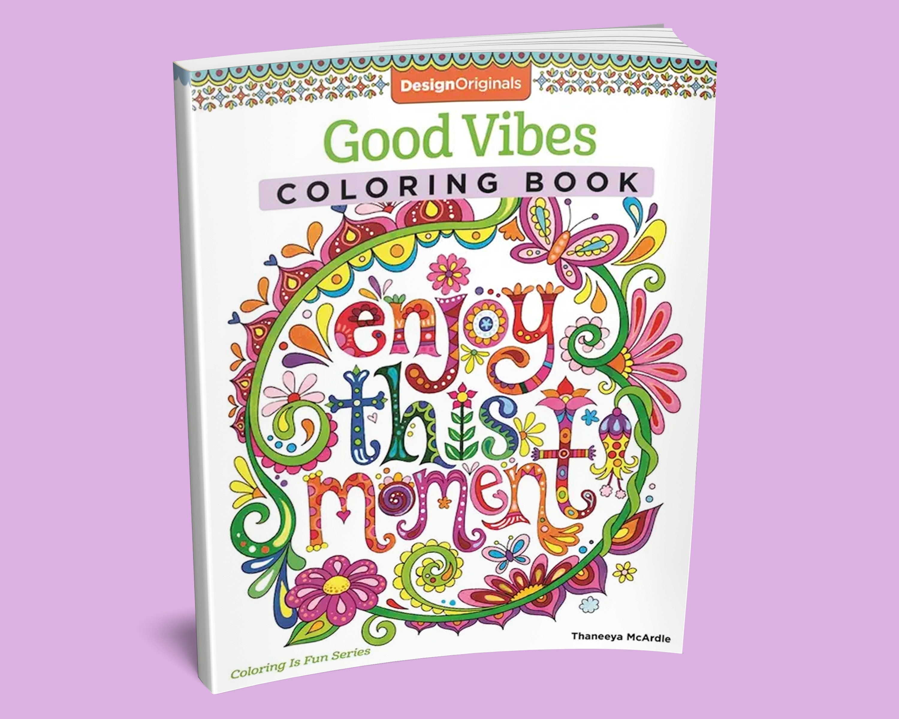 Coloring Book: Good Vibes Enjoy This Moment Coloring Book 30 - Etsy