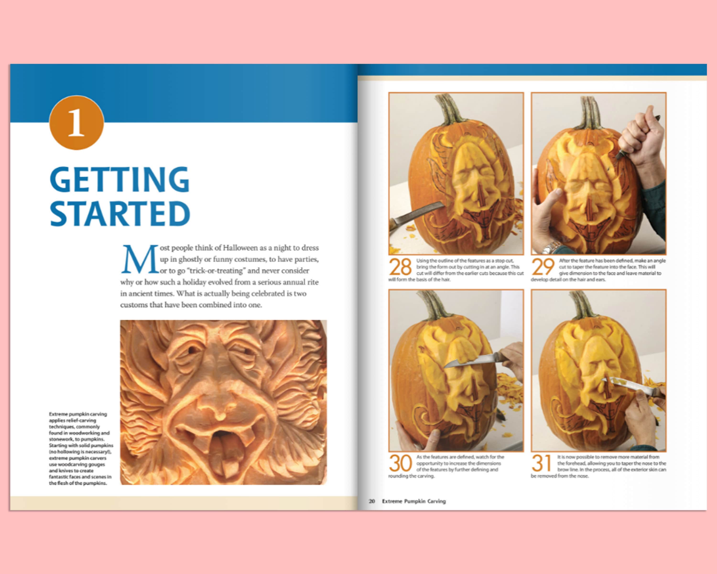 Book: Extreme Pumpkin Carving Book Pumpkin Carving Stencil - Etsy