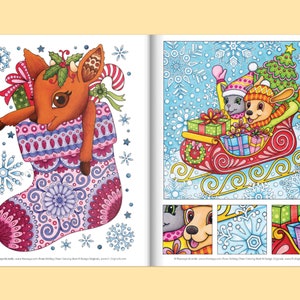 Coloring Book: Holiday Cheer Christmas Coloring Book Holiday Coloring ...