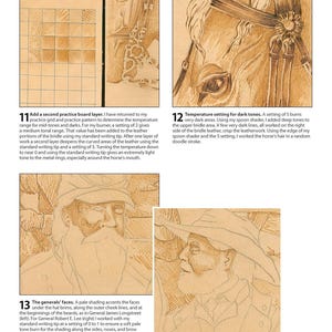 Book: the Art & Craft of Pyrography Drawing With Fire on Leather ...