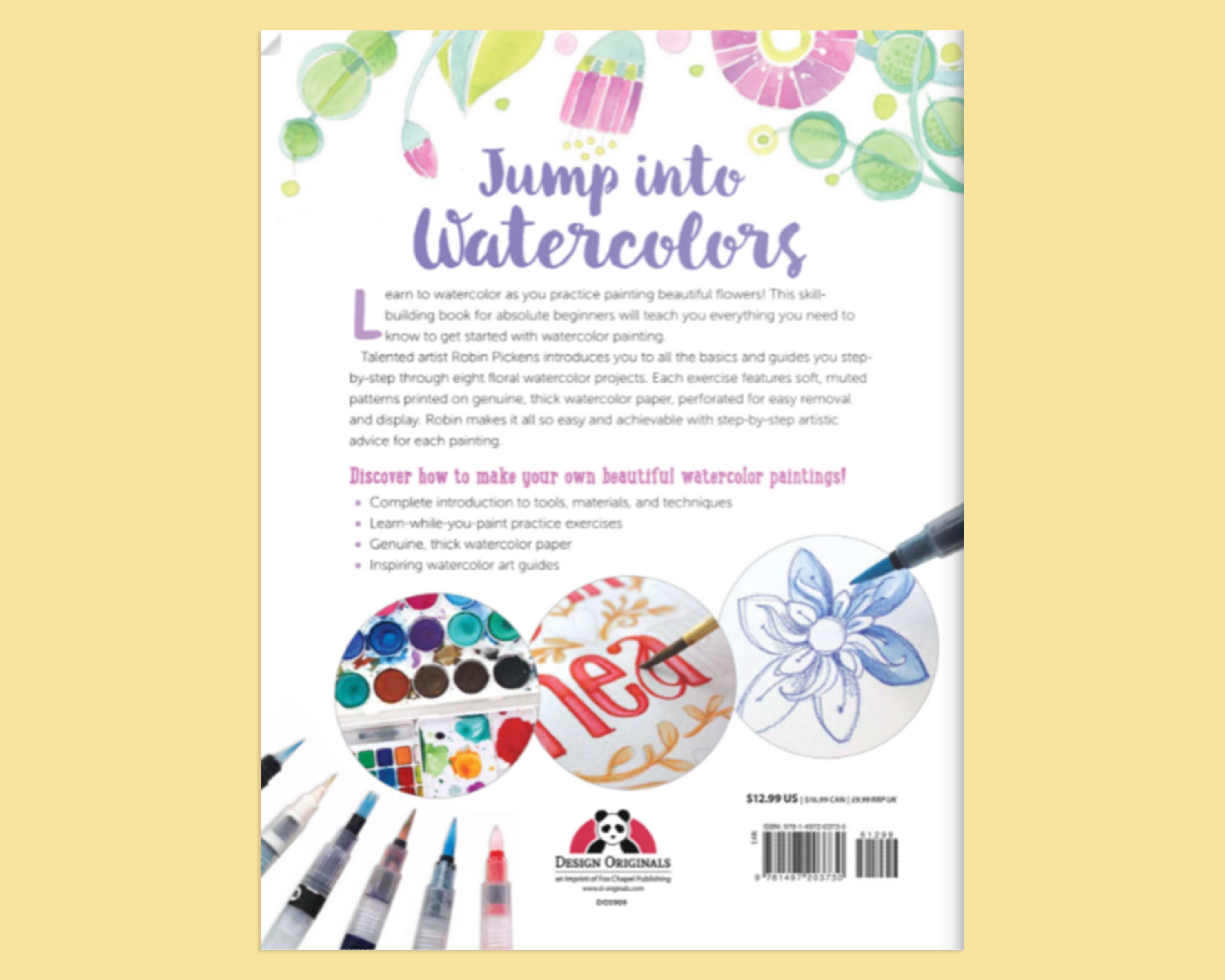 Book: Just Add Watercolor Flowers Watercolor Book How to - Etsy