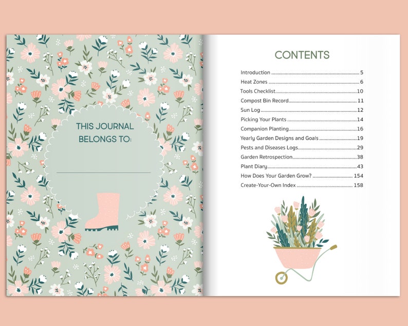 Journal/notebook: My Gardening Garden Planner Gift for - Etsy