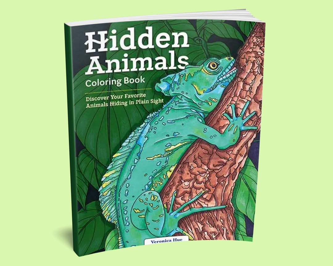 Coloring Book: Hidden Animals Coloring Book - Seek and Find Coloring ...