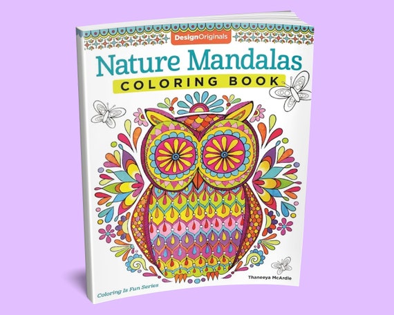 Coloring Book: Nature Mandalas Coloring Book Mandala - Etsy