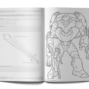 Personalized Coloring Book: Manga to the Max Robots Custom Gift - Etsy