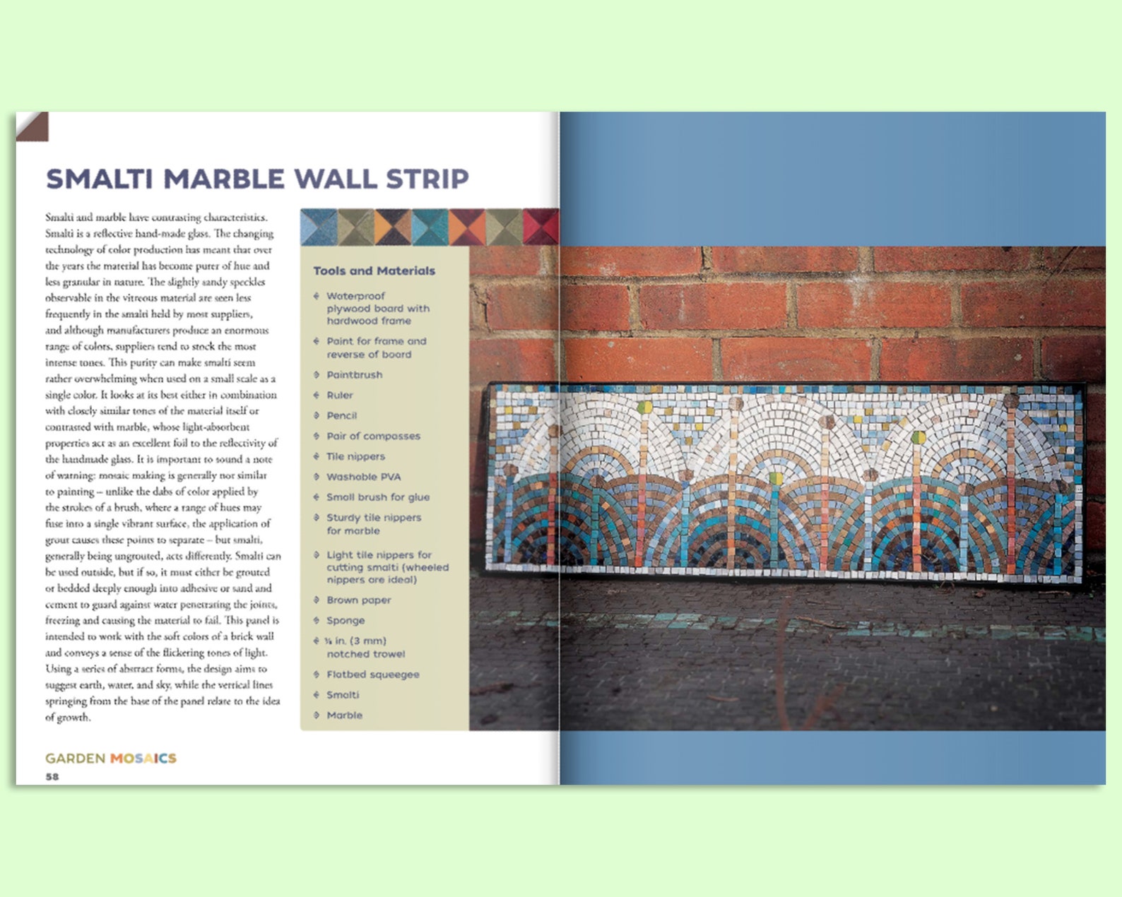 Book: Garden Mosaics Book DIY Mosaic Garden How to Mosaic - Etsy