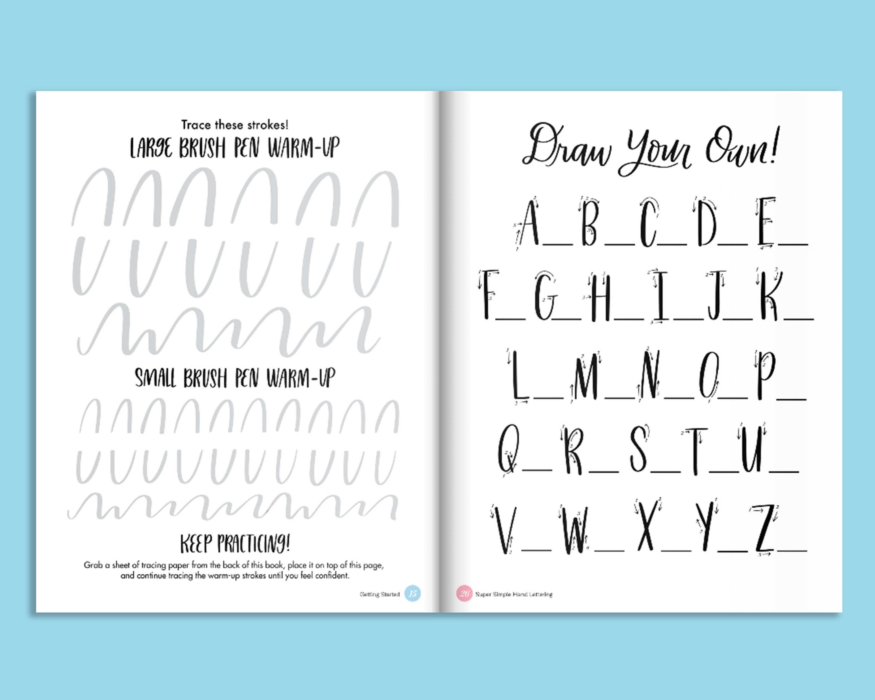Book: Super Simple Handlettering Book Handlettering Workbook - Etsy