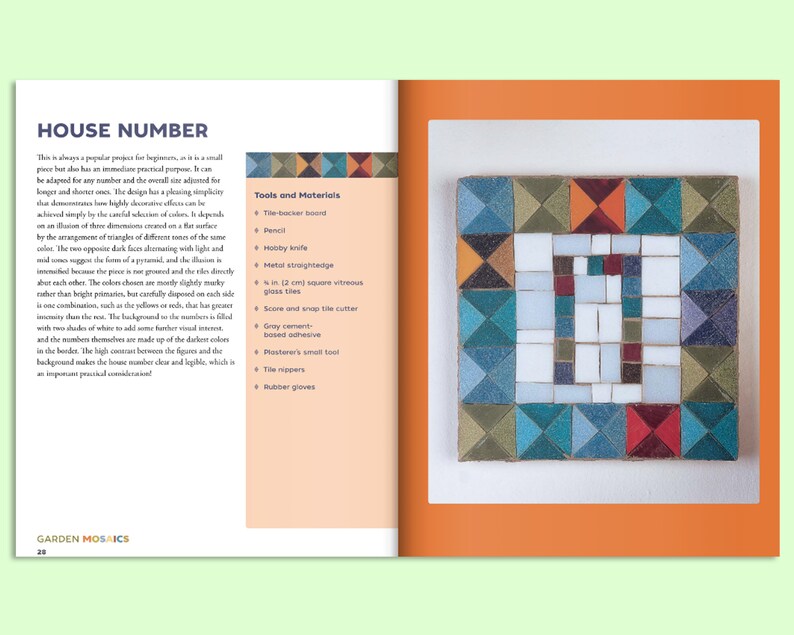 Book: Garden Mosaics Book DIY Mosaic Garden How to Mosaic - Etsy