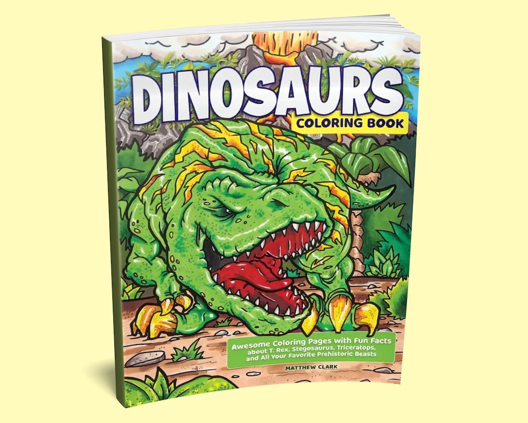 Coloring Book: Dinosaurs Coloring Book - Kids Coloring Book - Coloring ...