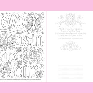 Coloring Book: Think Happy Coloring Book Adult Coloring Book - Etsy