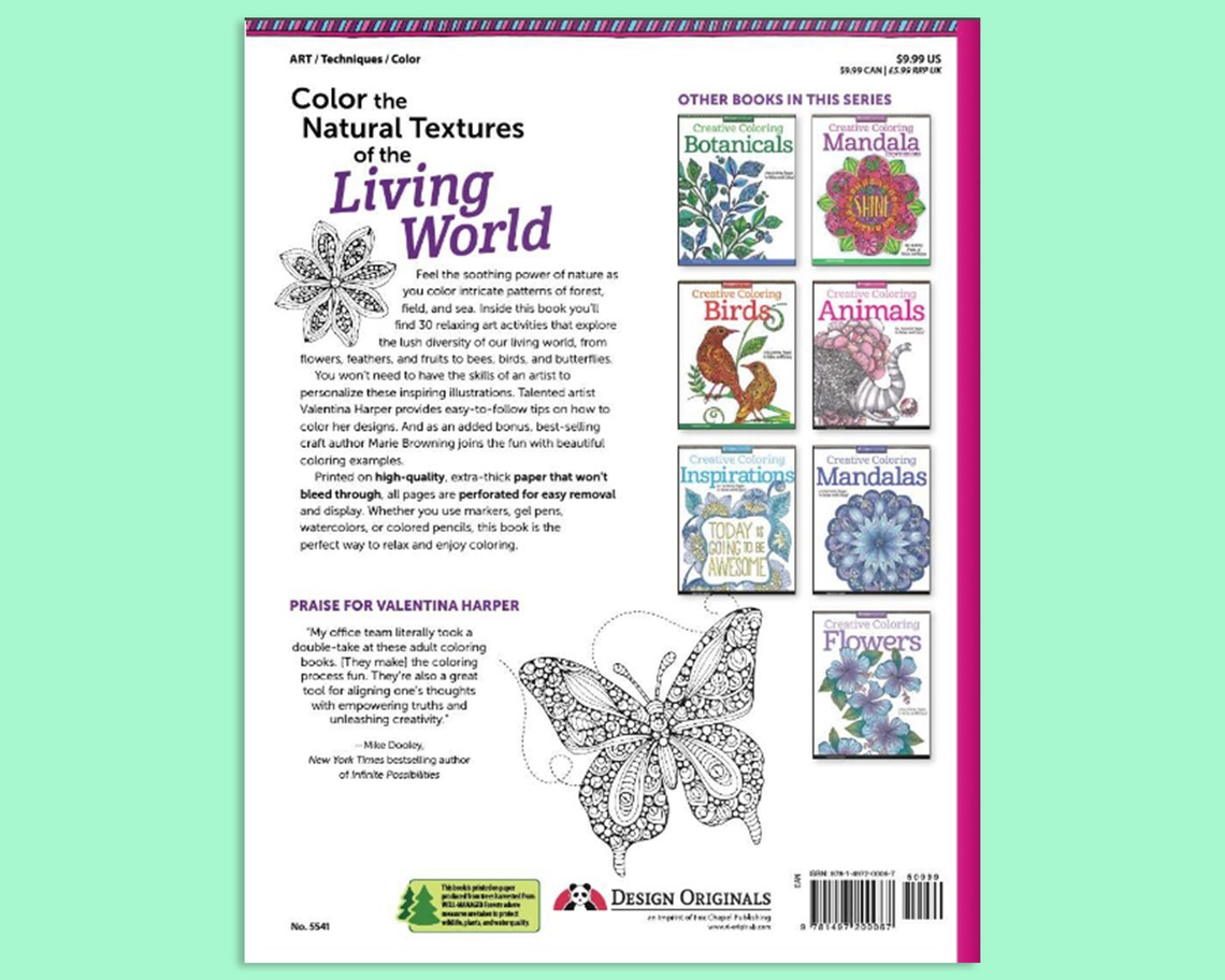 Coloring Book: Creative Coloring Patterns of Nature Coloring - Etsy